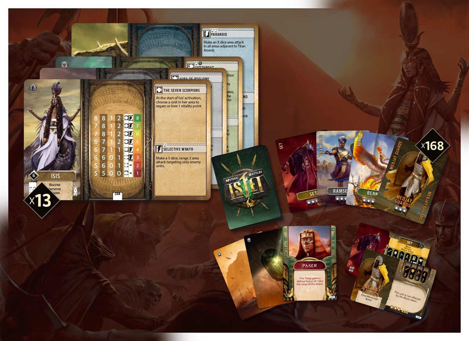 Mythic Battles: Isfet - Core box + Storage Box - Monolith Board Games