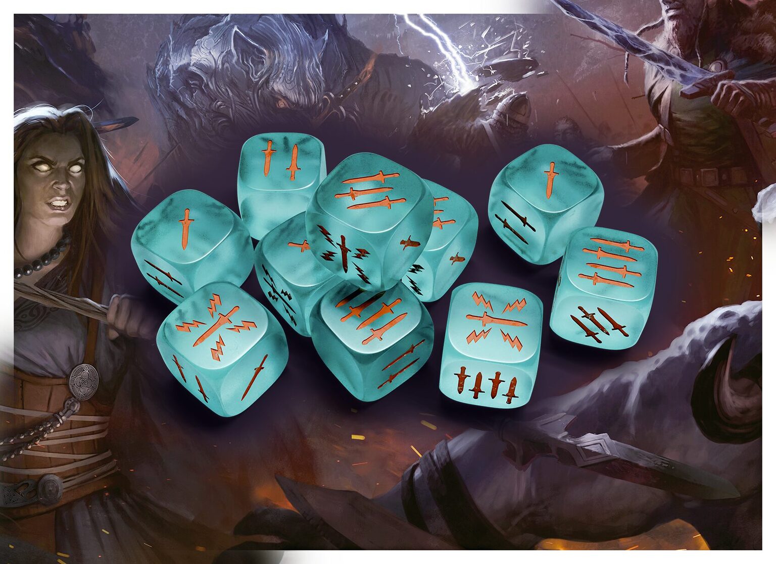 Mythic Battles: Ragnarök - Dice Pack (x10) - Monolith Board Games