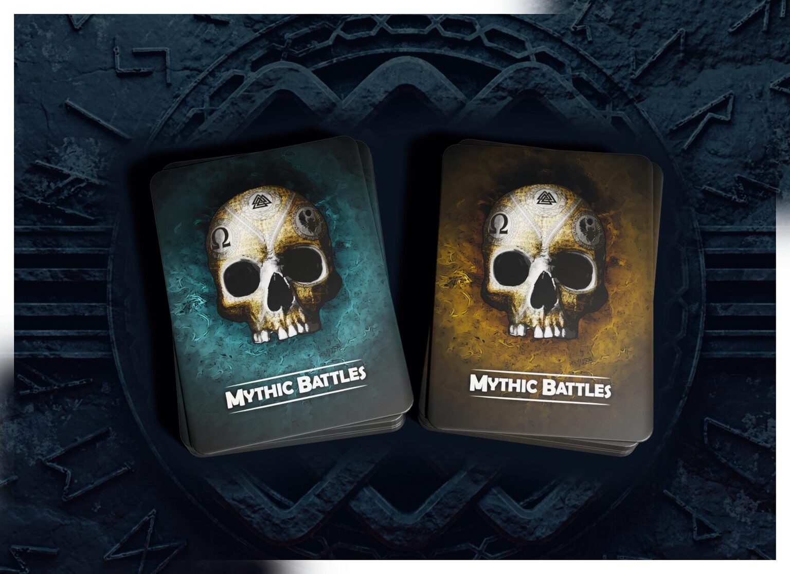 Mythic Battles - Card sleeves bundle (450 blue + 150 yellow sleeves ...