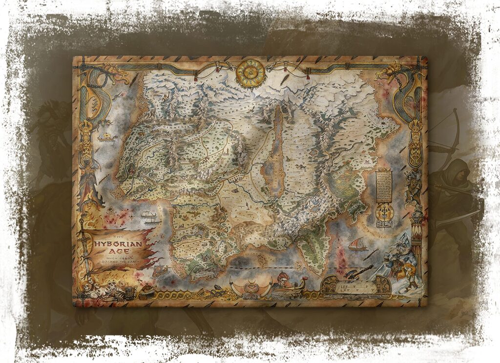 Conan : L’Âge hyborien – Le Jeu de Rôle – Hyborian Age Cloth Map ...